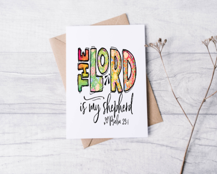 The Lord Is My Shepherd Note Cards (12 pack) – msmaemonograms