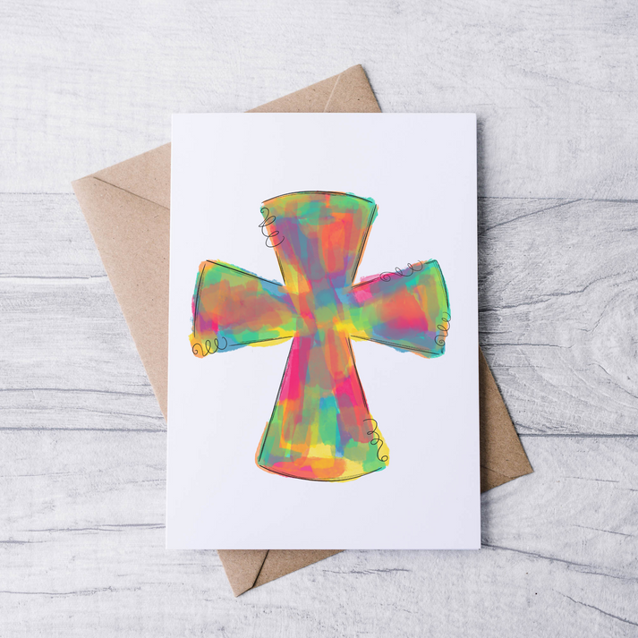 Watercolor Cross Stationery (12 pack) – Mississippi Mae