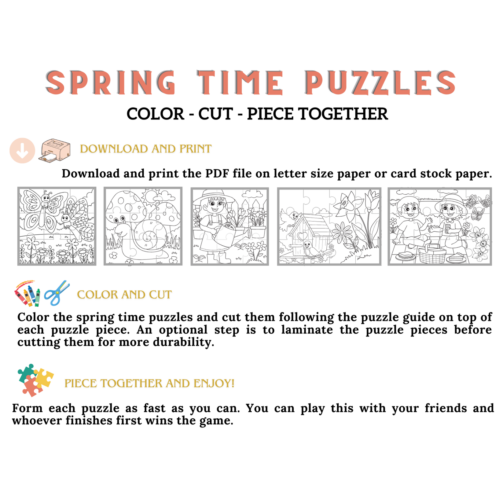 Springtime Puzzle Printable – Mississippi Mae