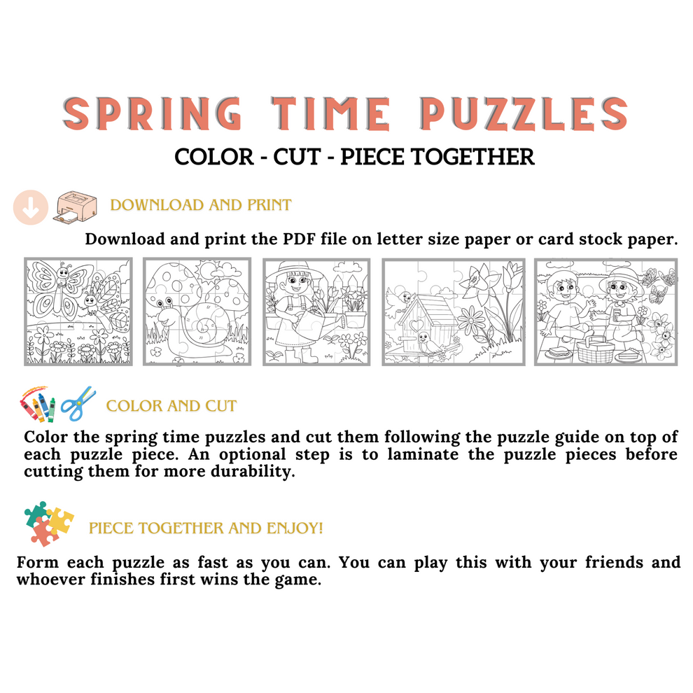 Springtime Puzzle Printable – Mississippi Mae