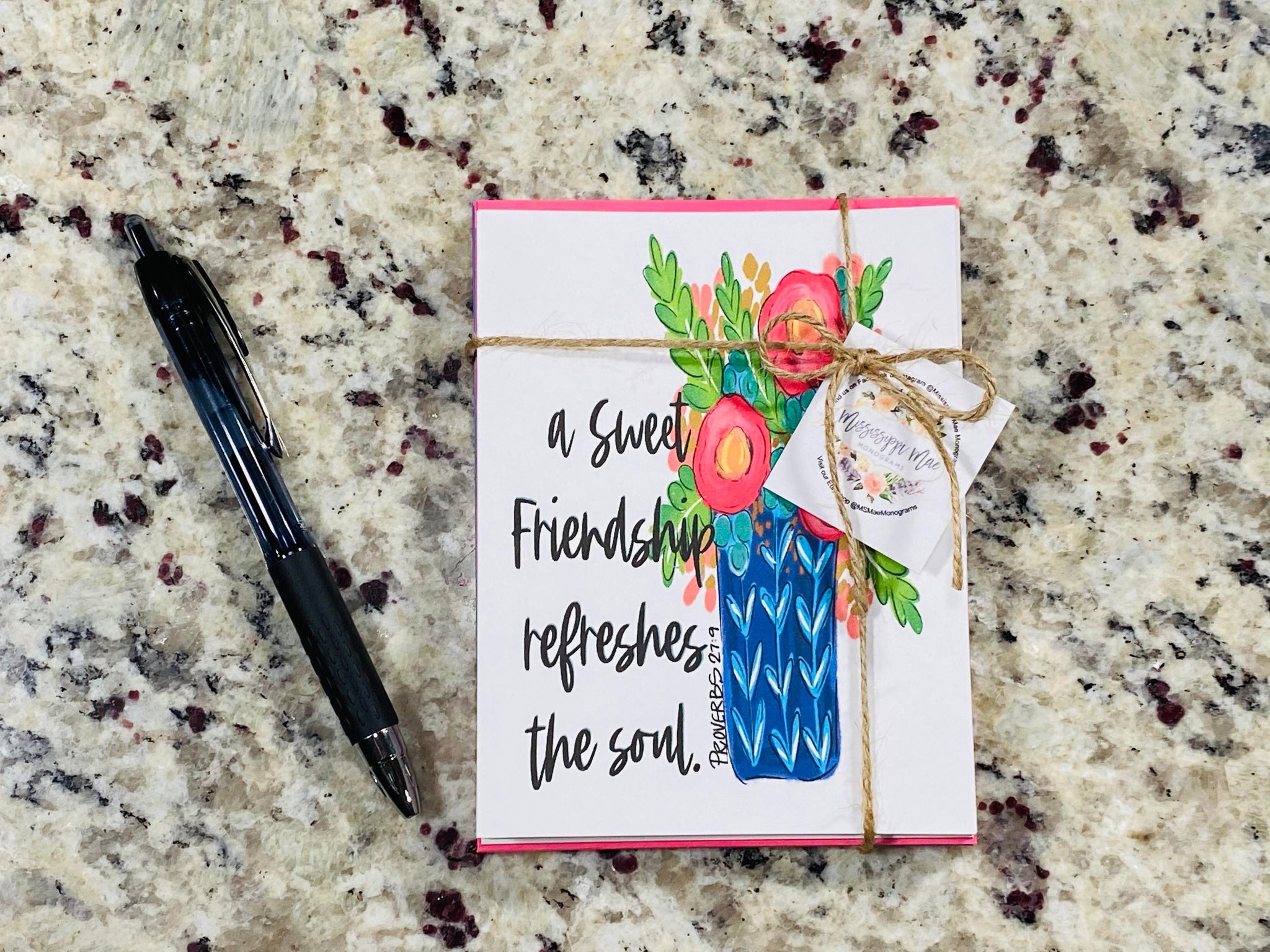 Friendship Note Cards (Set of 12) – msmaemonograms