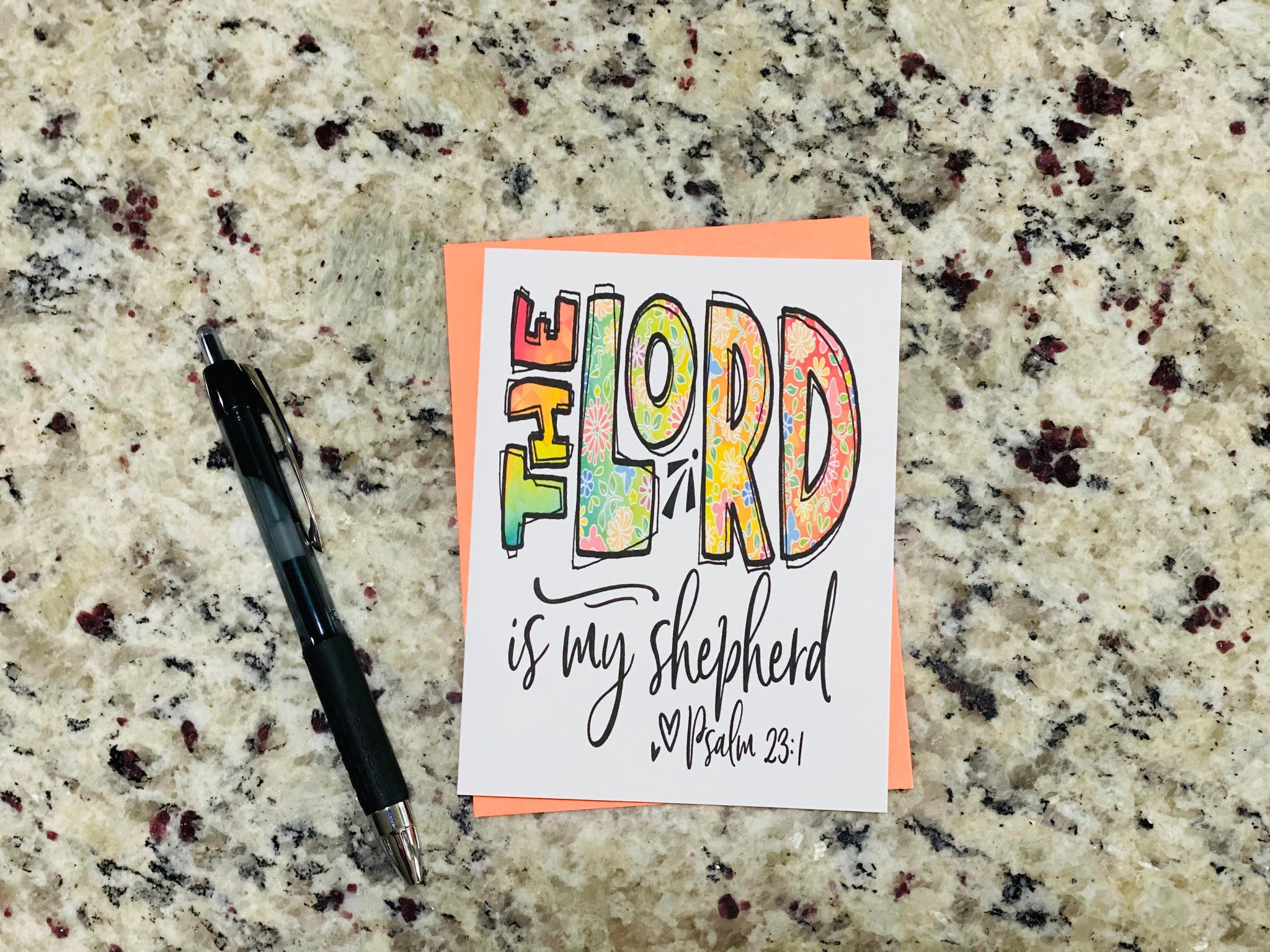 The Lord Is My Shepherd Note Cards (12 pack) – msmaemonograms