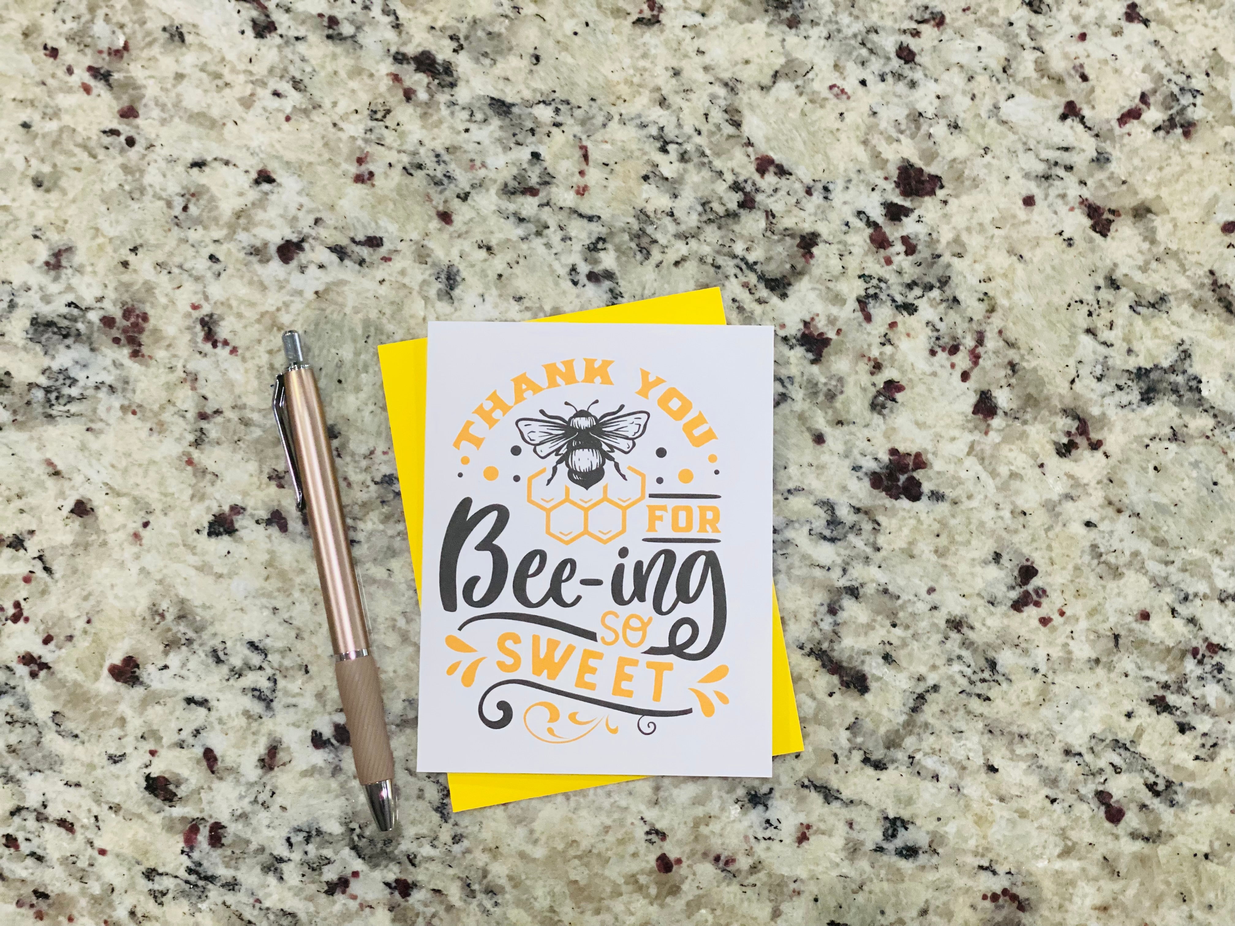 Bee Thank You Note Cards – msmaemonograms
