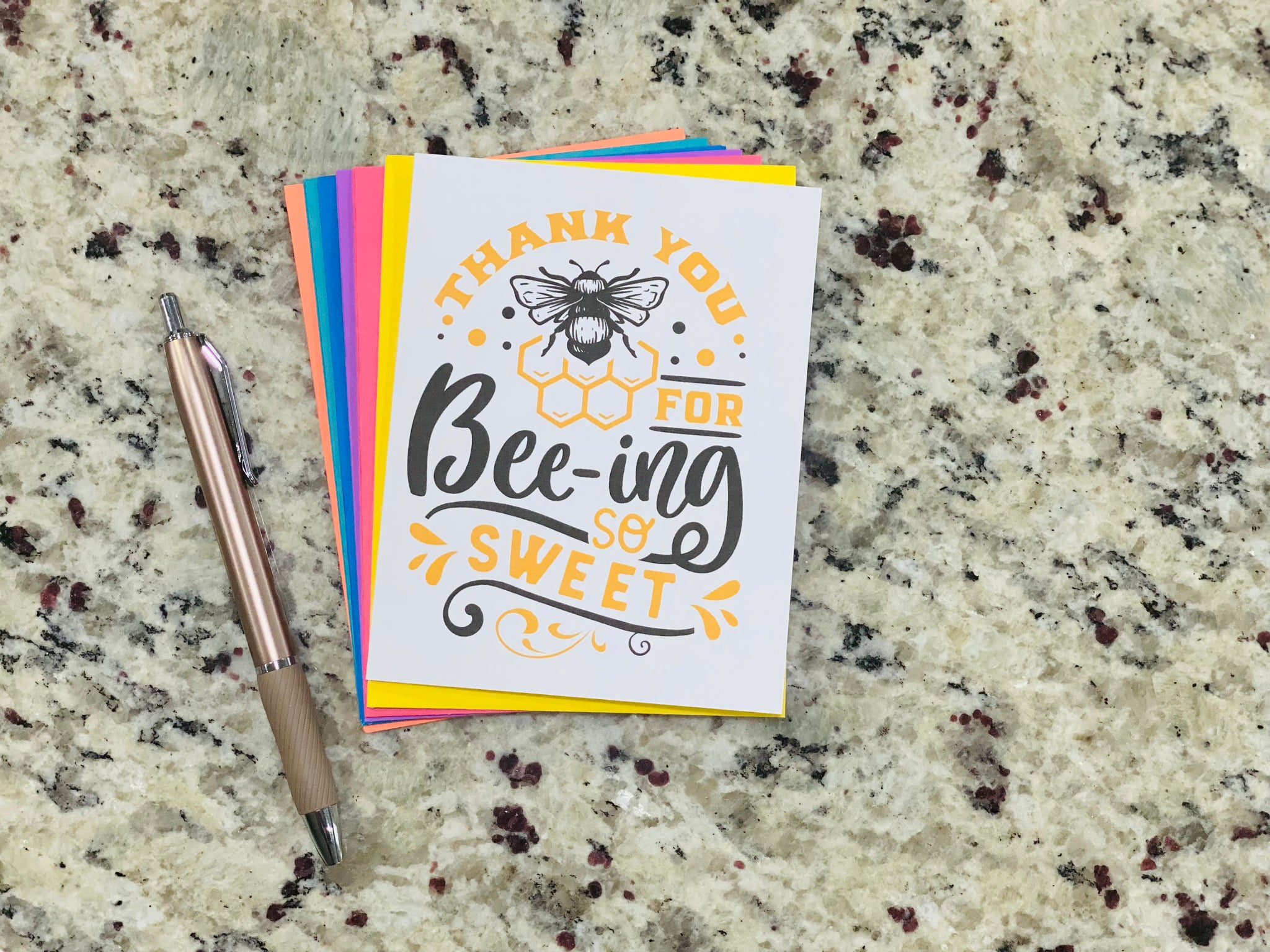 Bee Thank You Note Cards – msmaemonograms